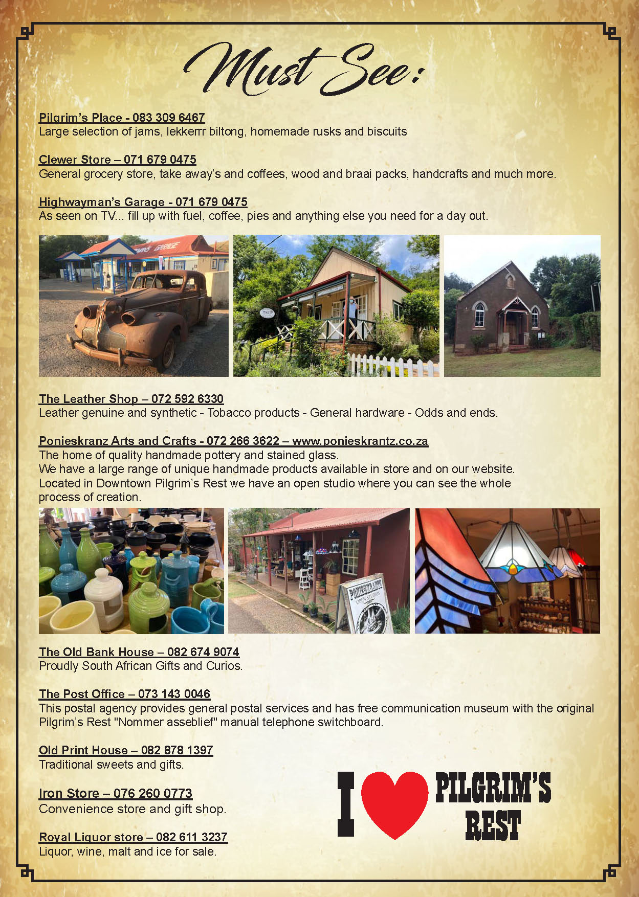 Pilgrim's Rest - where gold panning championships in SA are held